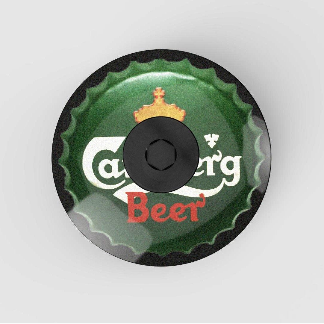 Cold One Headset Stem Cap | Top Cap – Ratherberiding | Custom Stemcaps