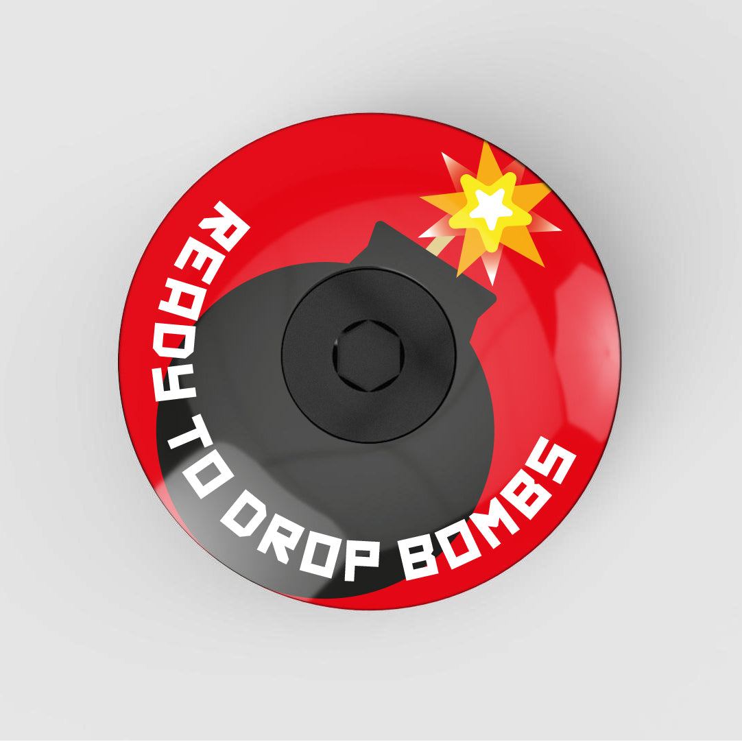 Drop Bombs Headset Stem Cap | Top Cap – Ratherberiding | Custom Stemcaps
